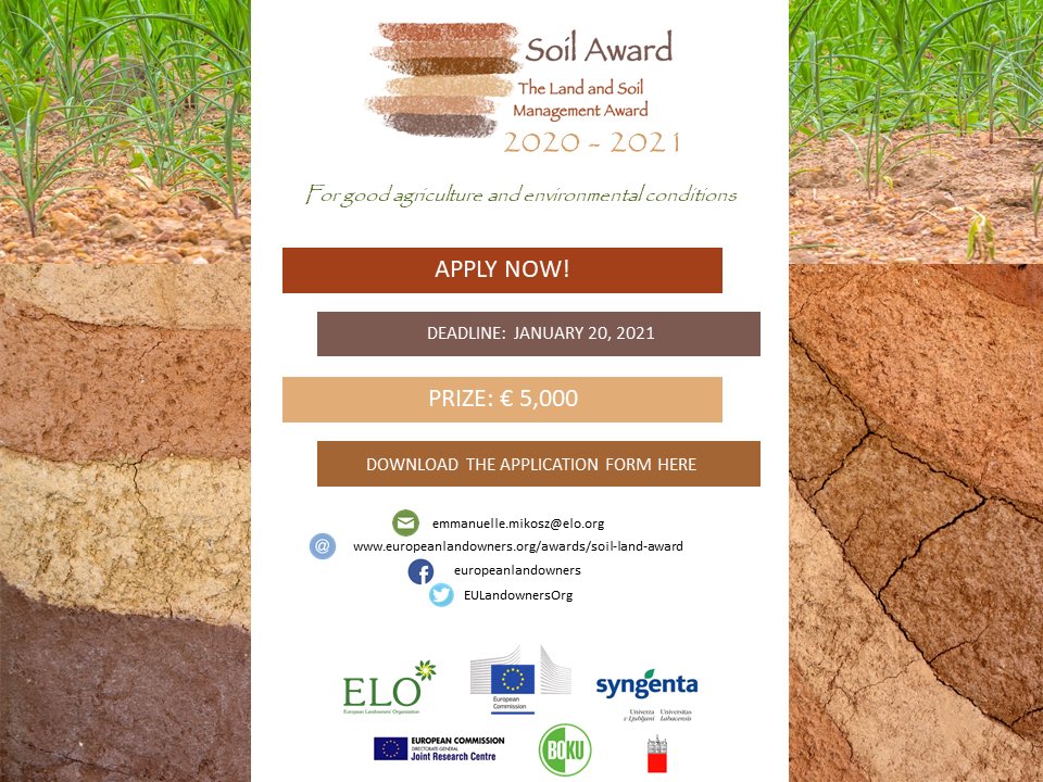 ELO Land and Soil Management Award 2024 (5,000 EUR Award Prize ...